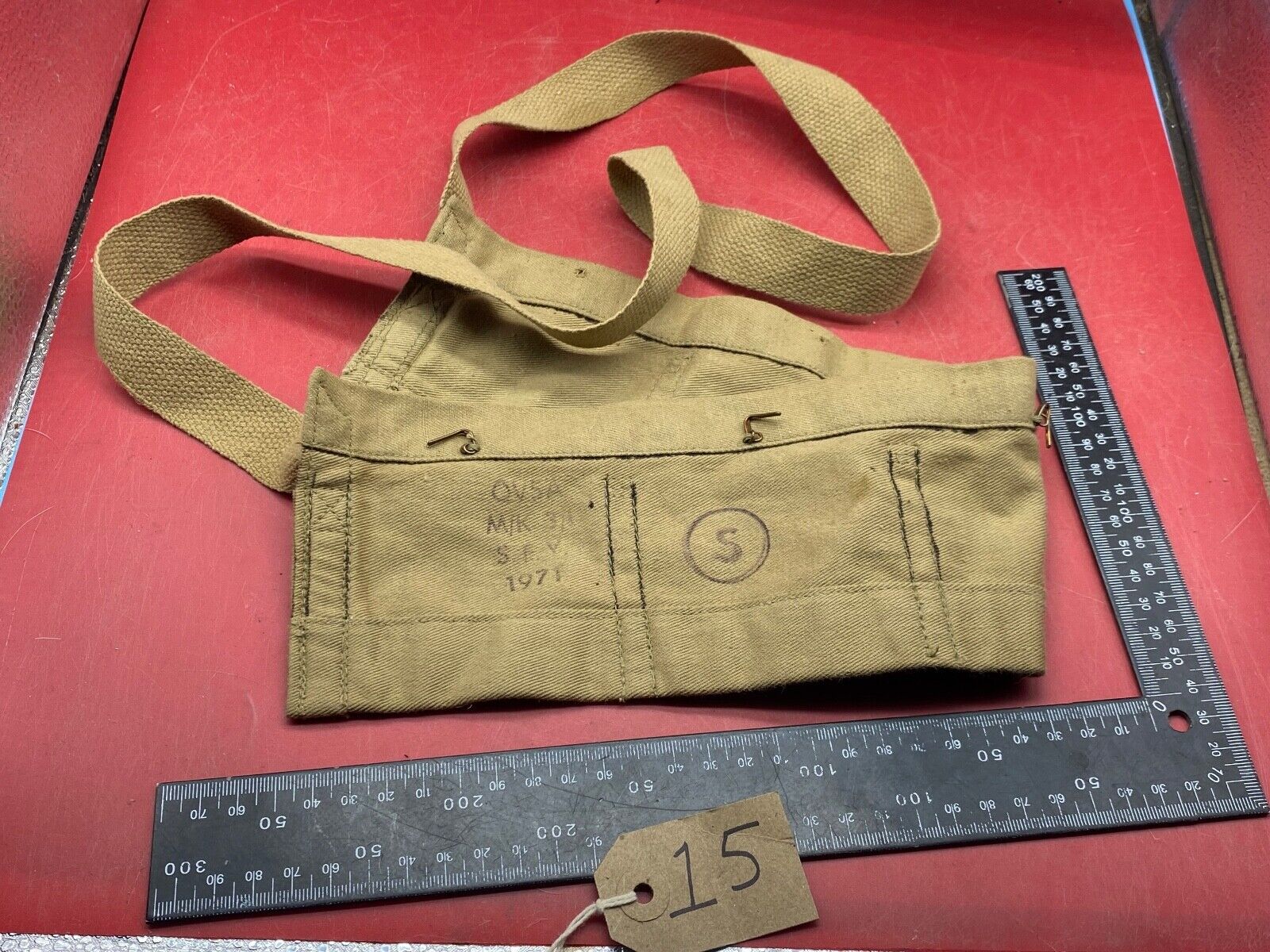 Original Vietnam War Era Bandolier - WW1 Style - Small Closure Pins ...