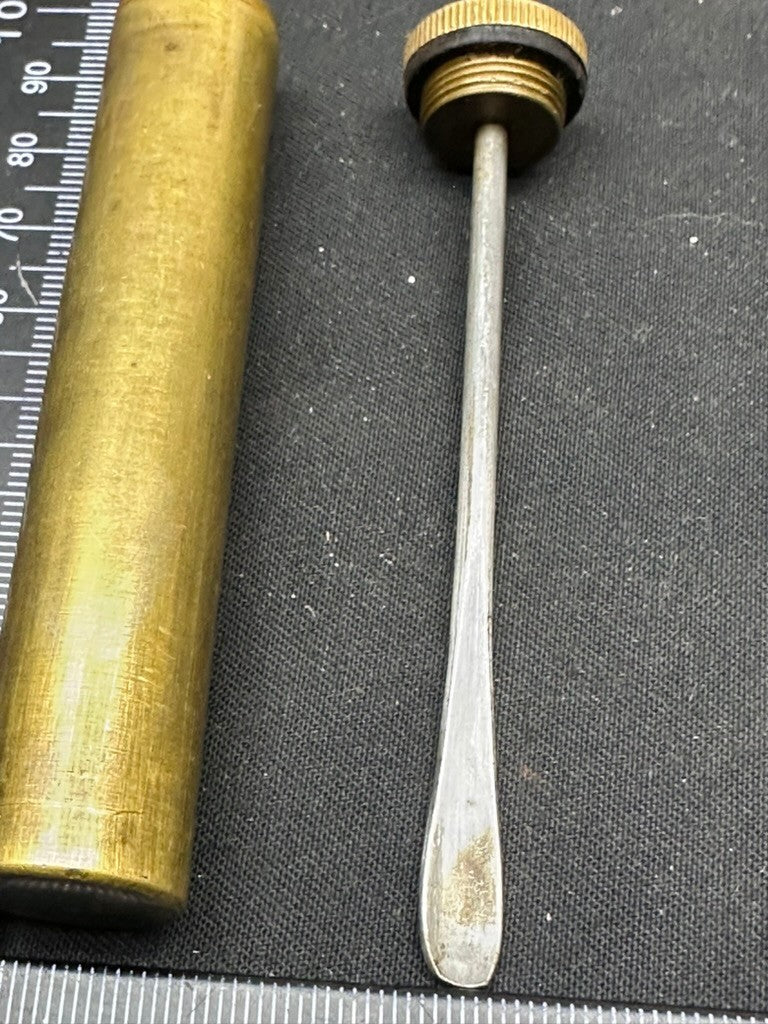 Original WW2 British Army Brass SMLE Lee Enfield Oil Bottle - H.J&S ...