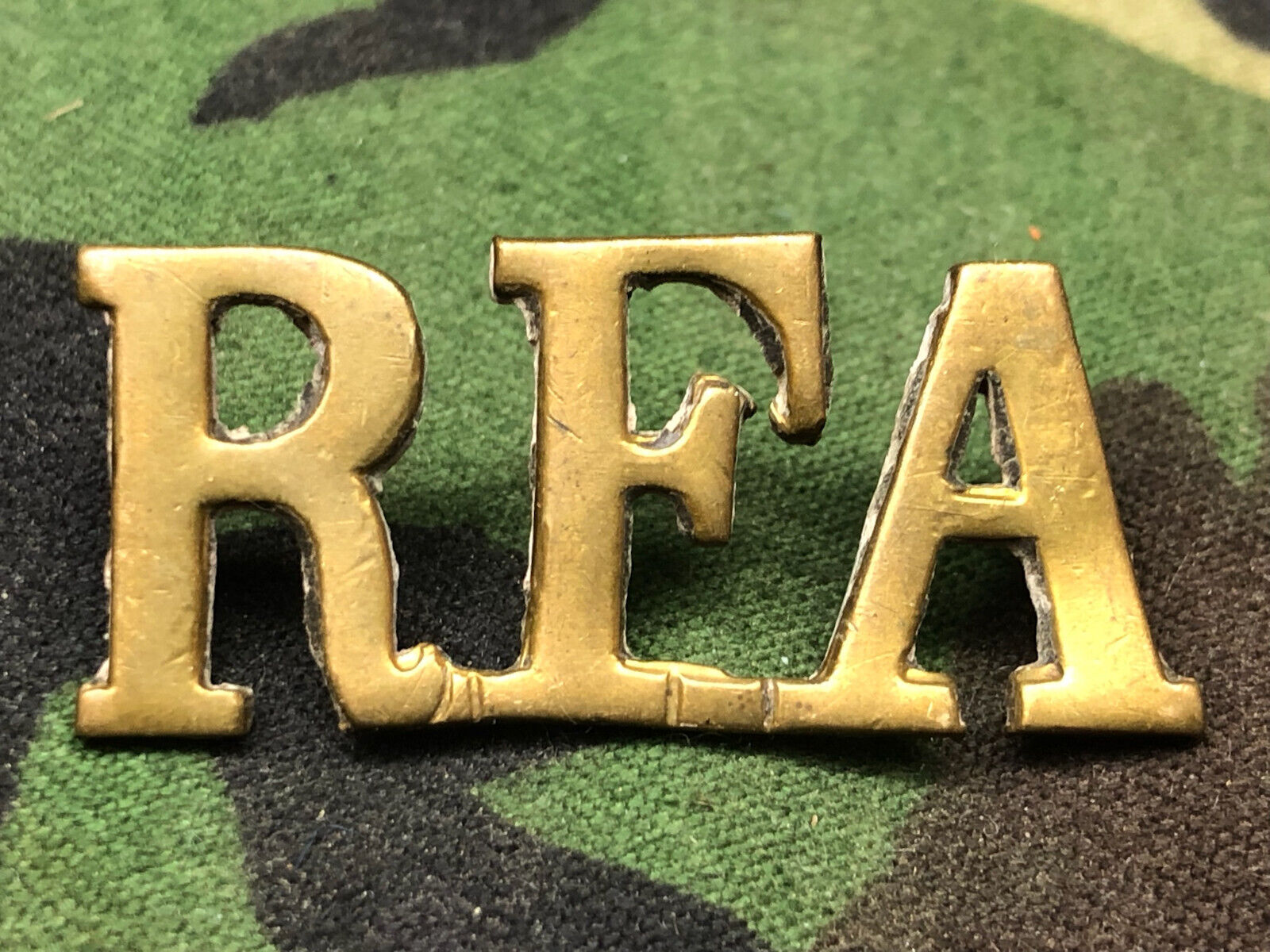 Original WW1 British Army Brass Shoulder Title - Royal Field Artillery ...