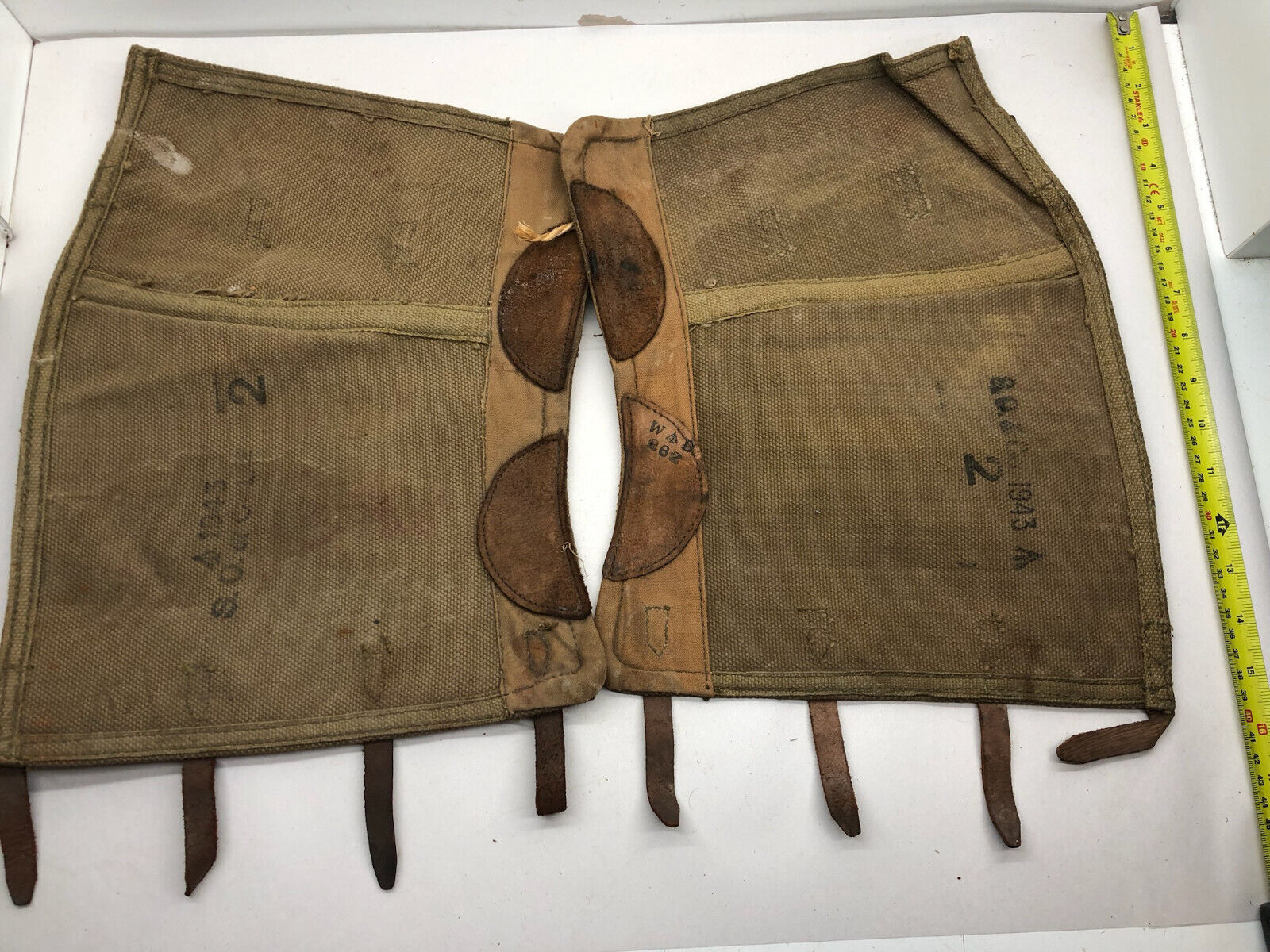 Original WW2 British Army 37 Pattern Despatch Riders High Sided Spats ...