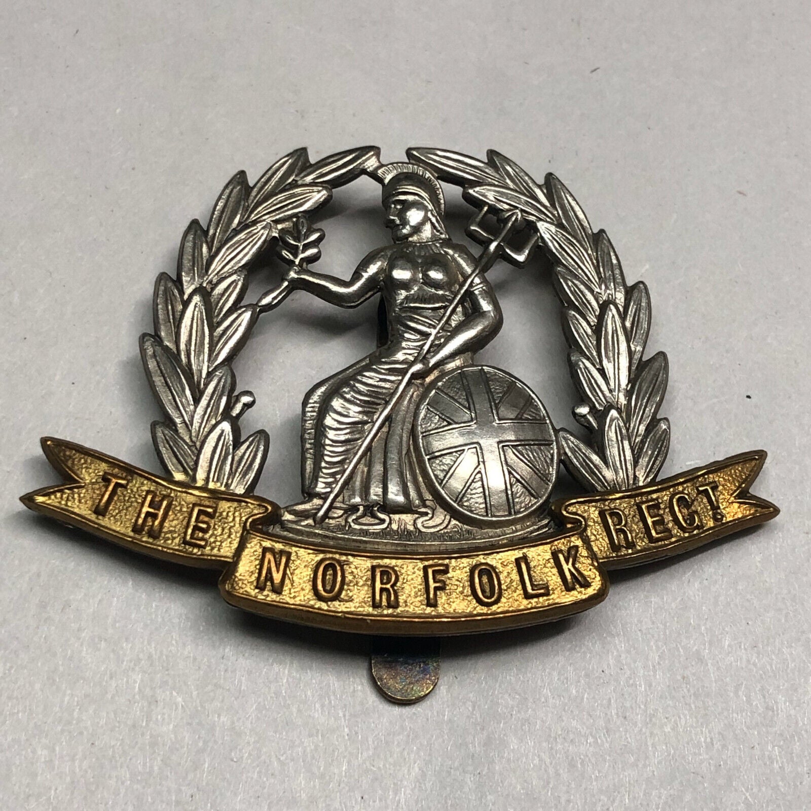 Original WW1 British Army The Norfolk Regiment Cap Badge | For Sale ...