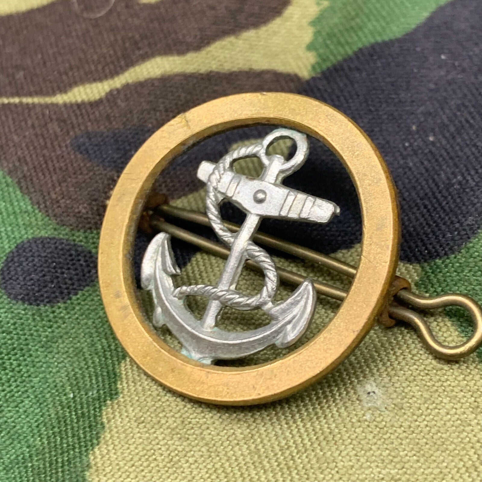 Original WW2 British Royal Navy Beret Badge | For Sale | The Militaria Shop
