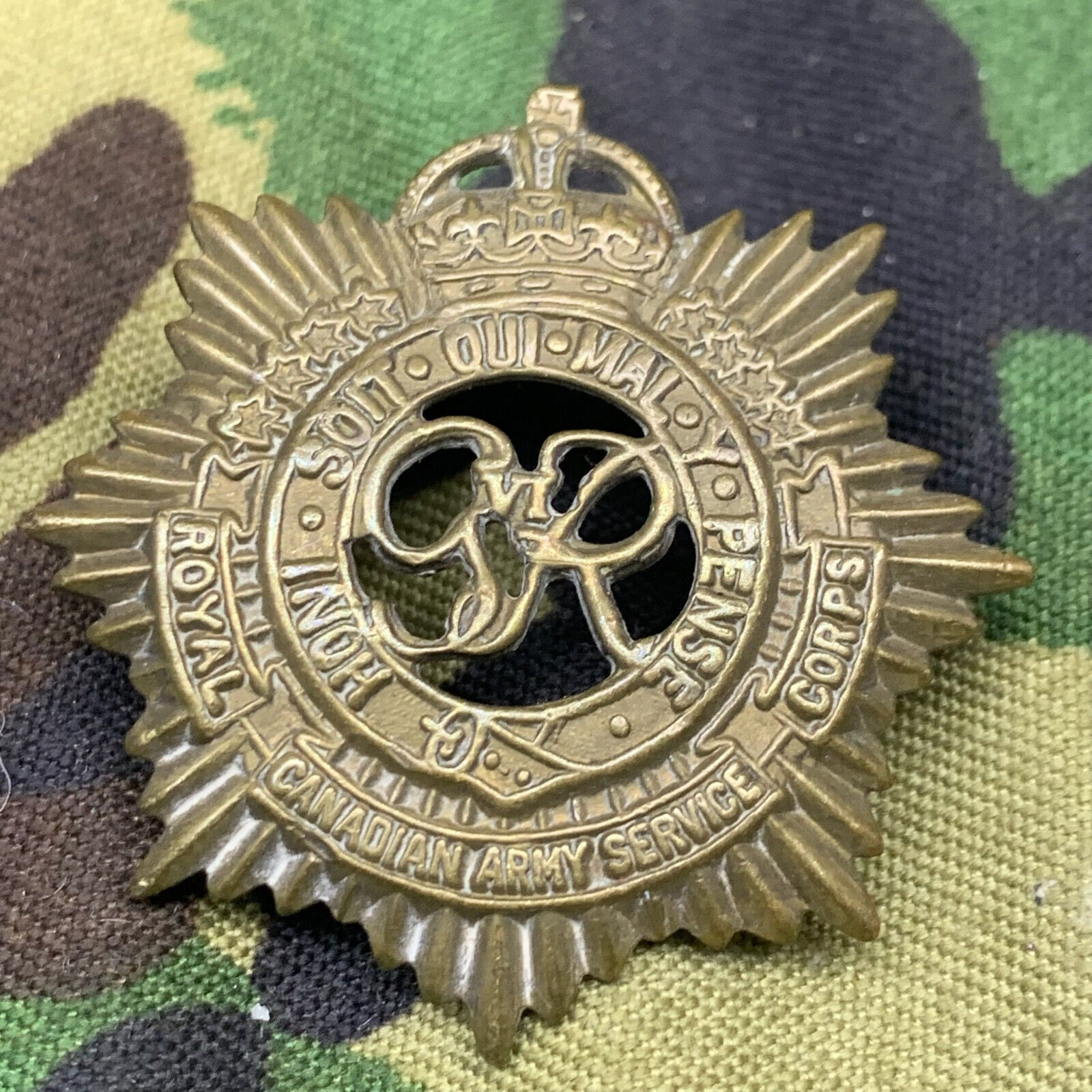 Original Army RCASC Royal Canadian Army Service Corps Cap Badge | For ...