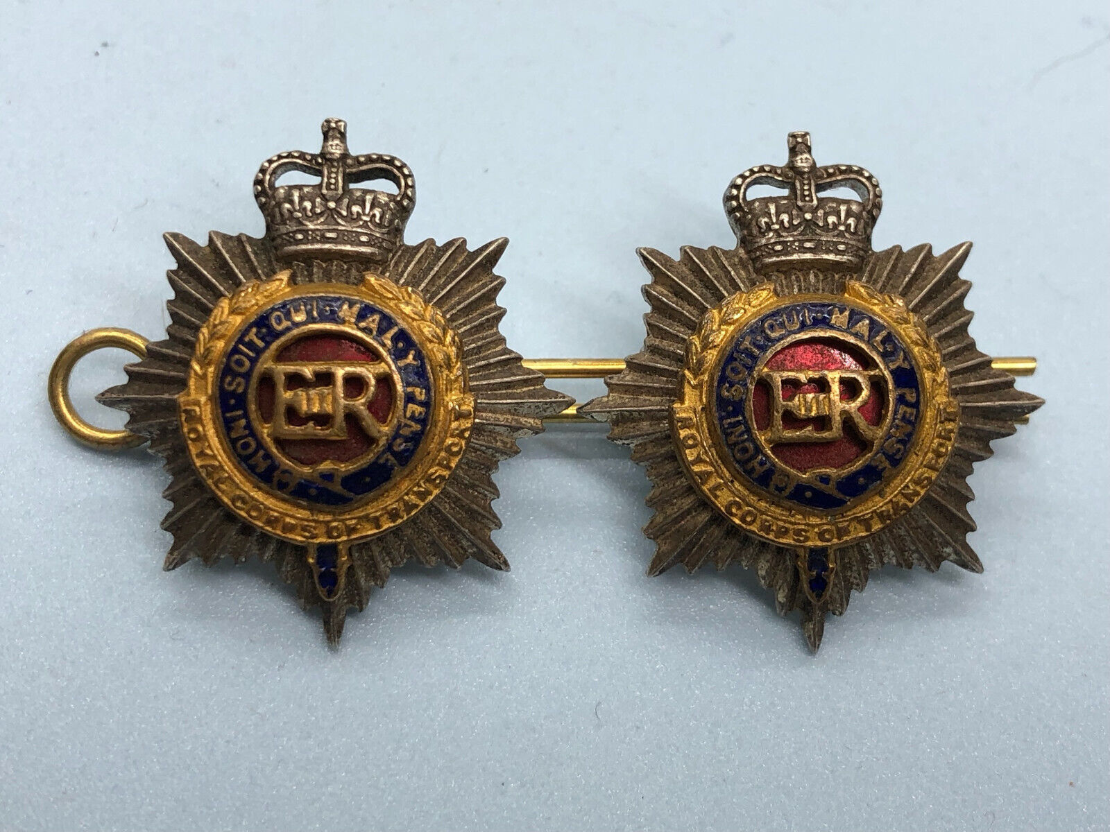 Genuine British Army Royal Corps of Transport RCT Collar Badges Set ...