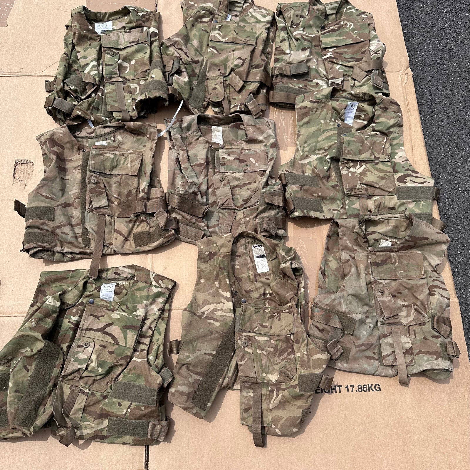 Genuine British Army ECBA / IS MTP Body Armour Cover Vest - Size 200/ ...