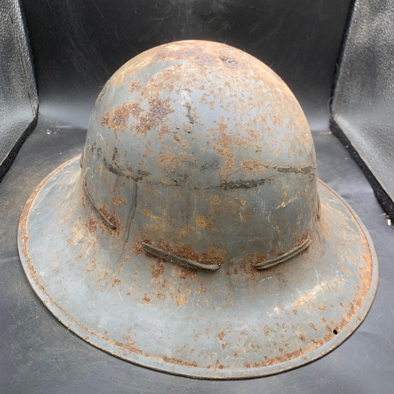 Original WW2 British Home Front Zuckerman Civillian Helmet - Complete