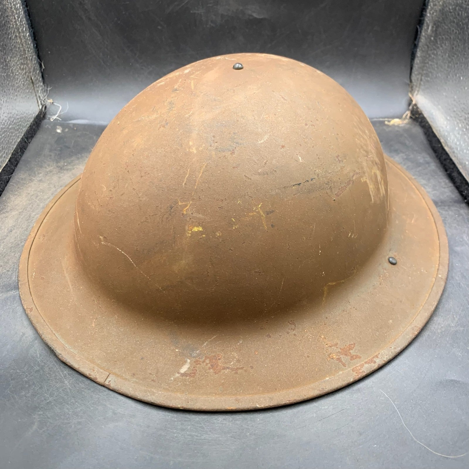 Original WW2 British Home Front Home Guard Helmet Complete with Liner ...