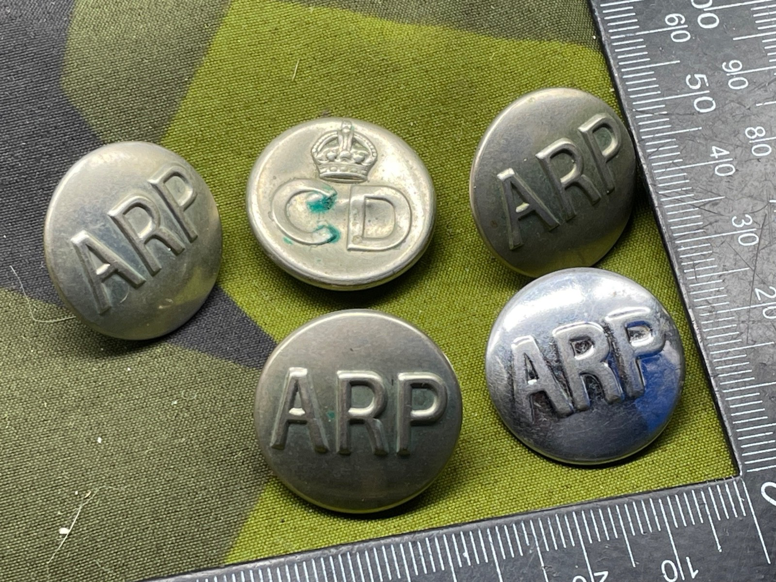 Original Group of WW2 APR / Civil Defence Tunic Buttons | For Sale ...