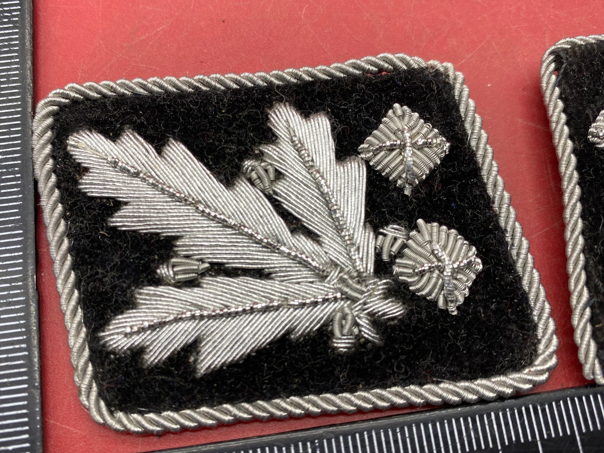 WW2 German SS High Ranking Officer's Collar Tabs – The Militaria Shop