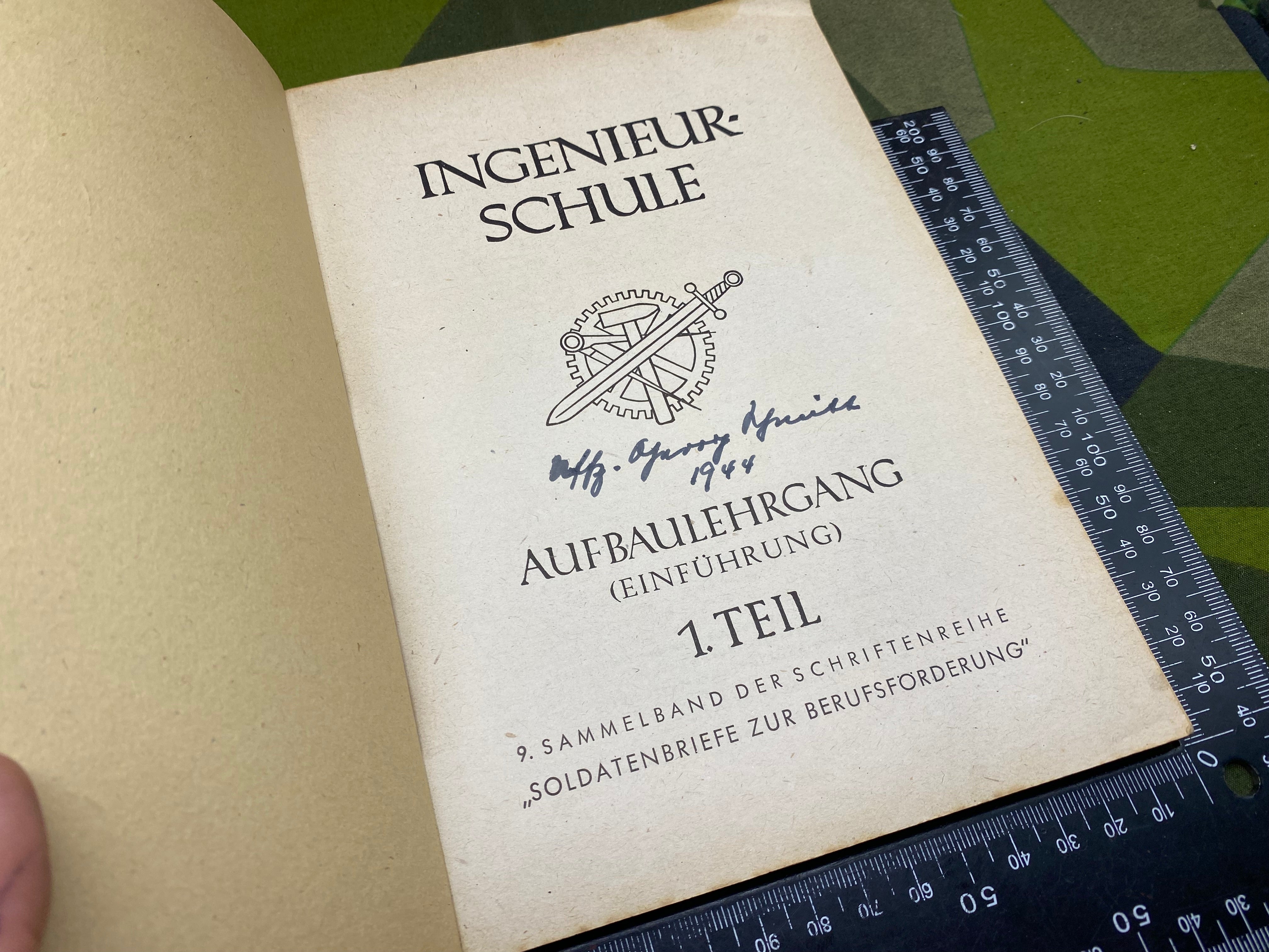 Original WW2 German Army - 1944 Dated Technical Book 1 for Engineering ...