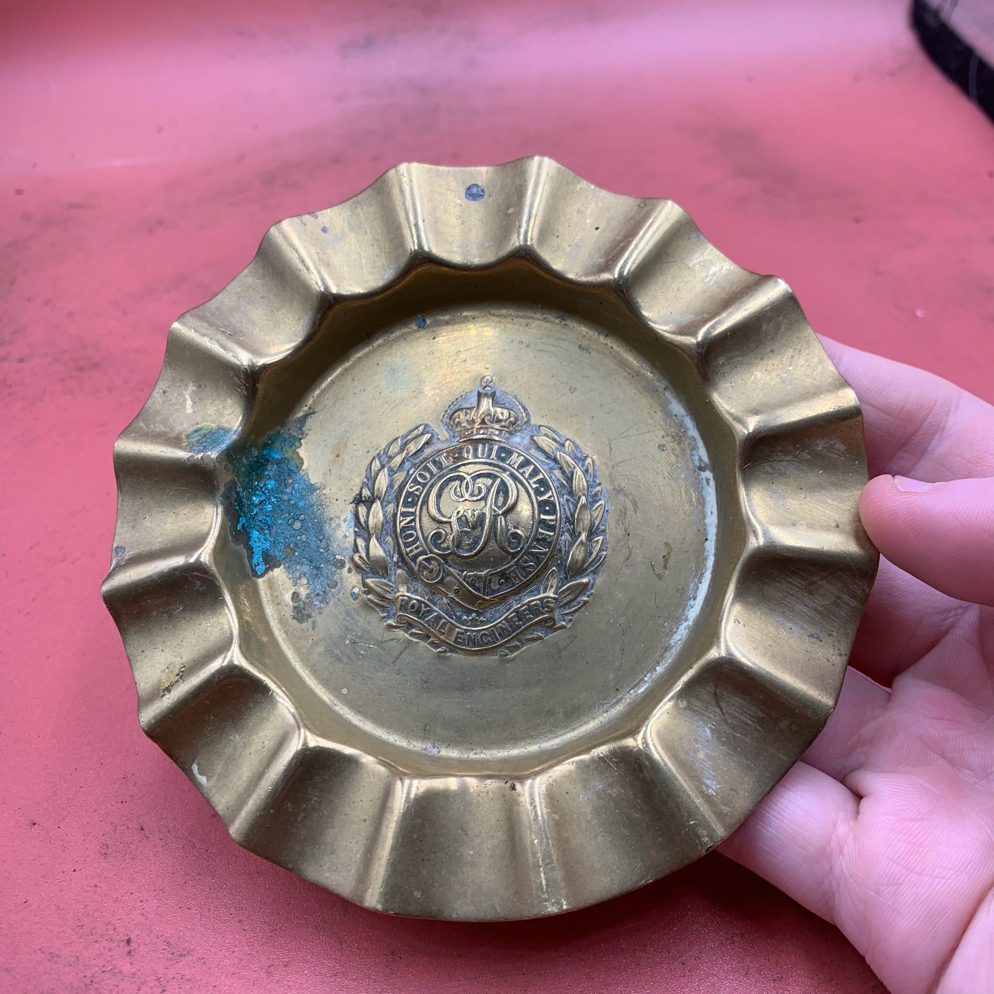 Original British Army WW1 "Trench Art" Royal Engineers Ashtray | For ...