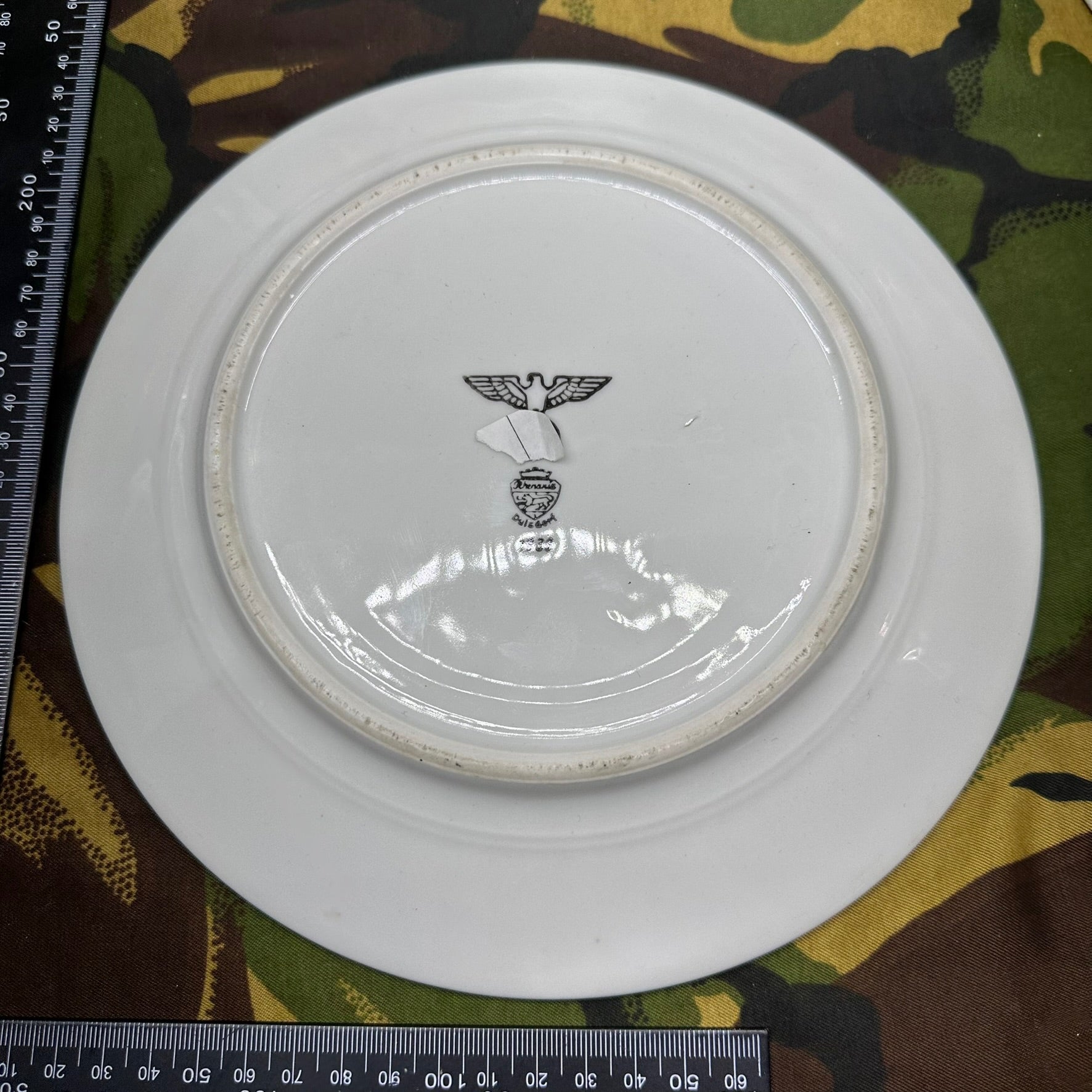 Original WW2 German Army Heer Porcelain Dinner Plate - 1939 Dated