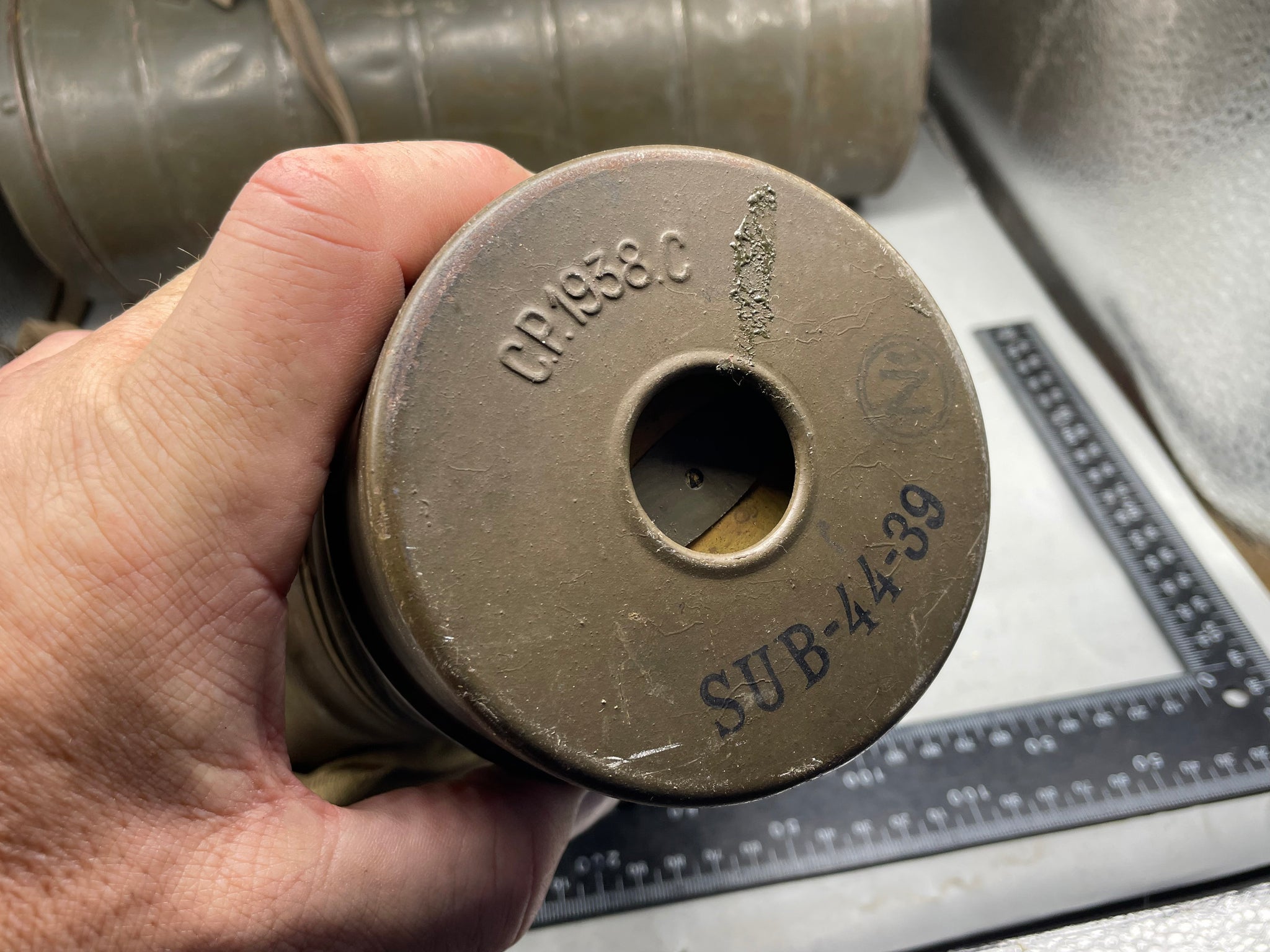 Original French / Belgium L702 Model Gas Mask in Tin | For Sale | The ...