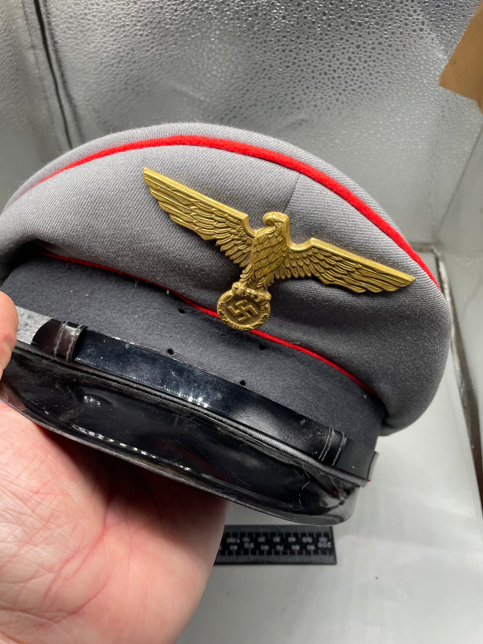 Original Post WW2 German Artillery Cap with Large Badge Added | For ...