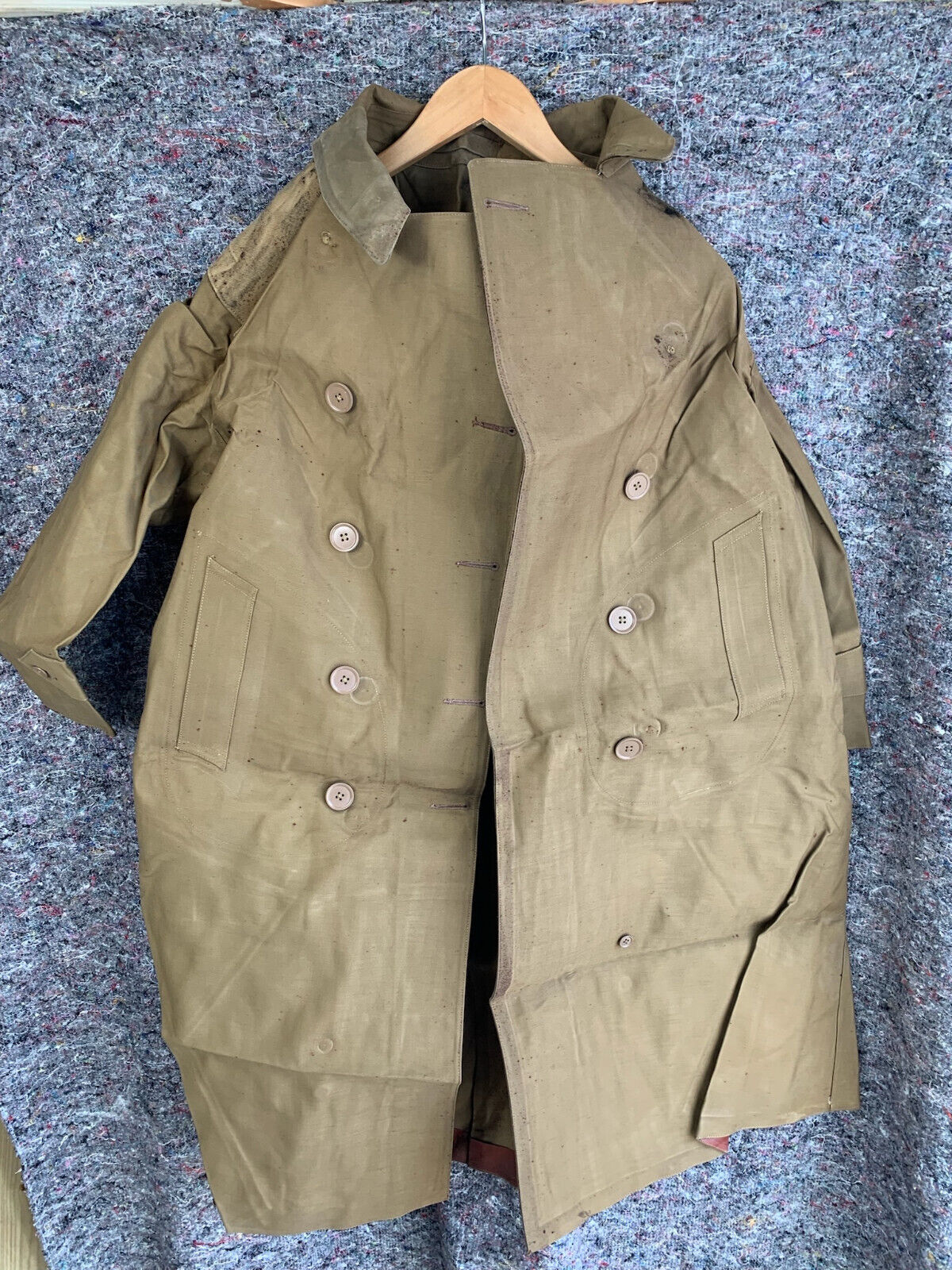 Original British Army Women's Land Army WLA Mackintosh Overcoat - WW2 ...