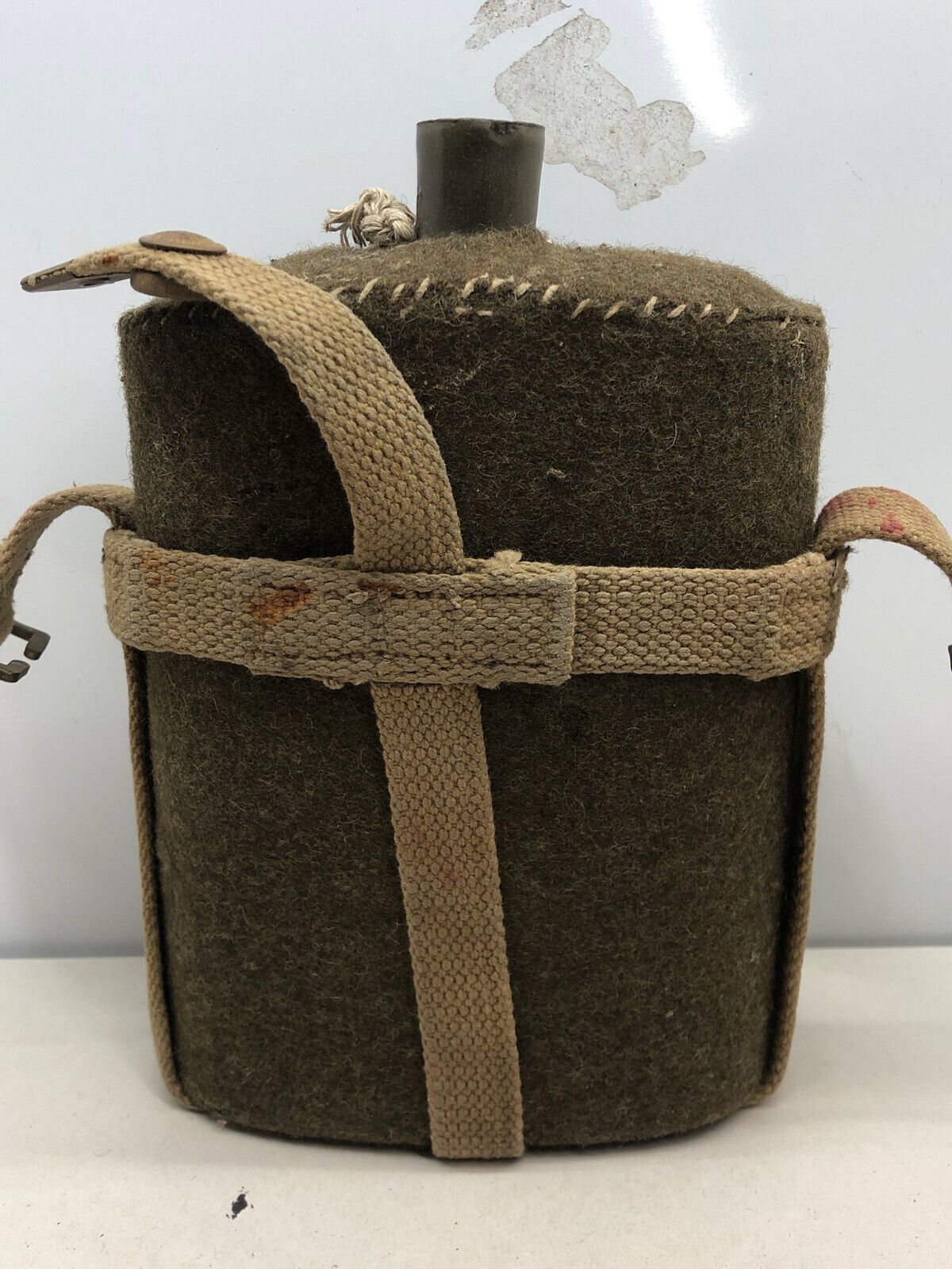 Original WW2 British Army Water Bottle in Carrier | The Militaria Shop