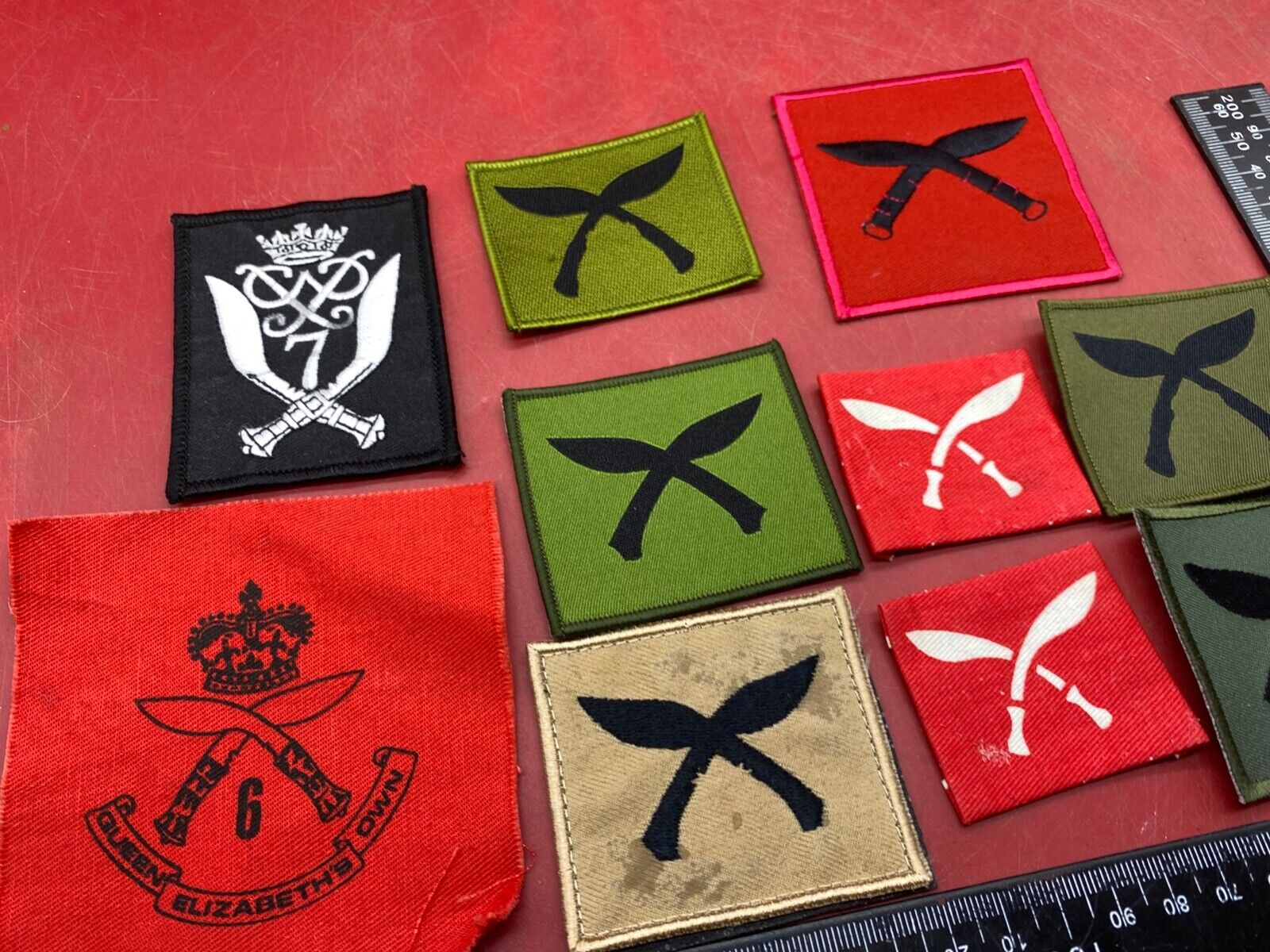 Group of British Army Gurkha Regiment Formation Badges / Patches. – The ...