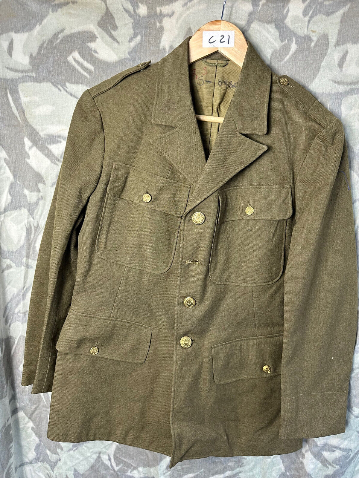 Original US Army WW2 Class A Uniform Jacket - 38" Chest – The Militaria ...