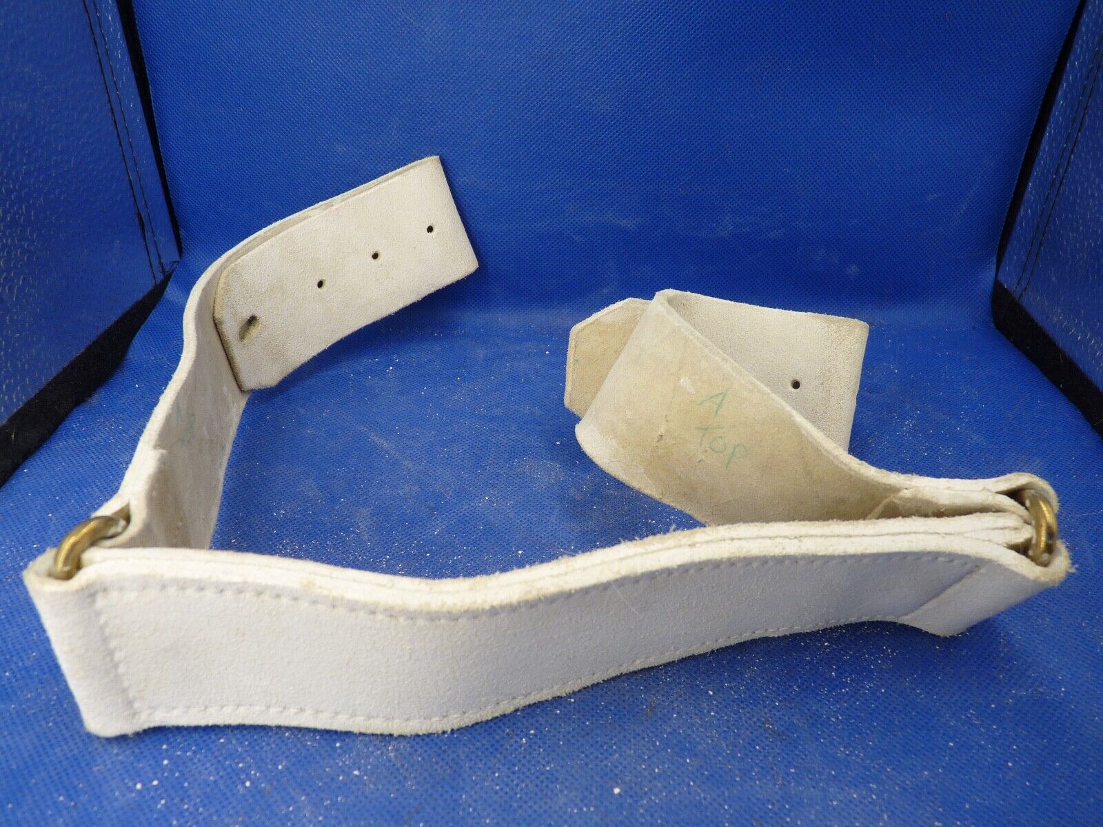 Original British Army White Buff Leather belt. Used by Guards Regiment ...